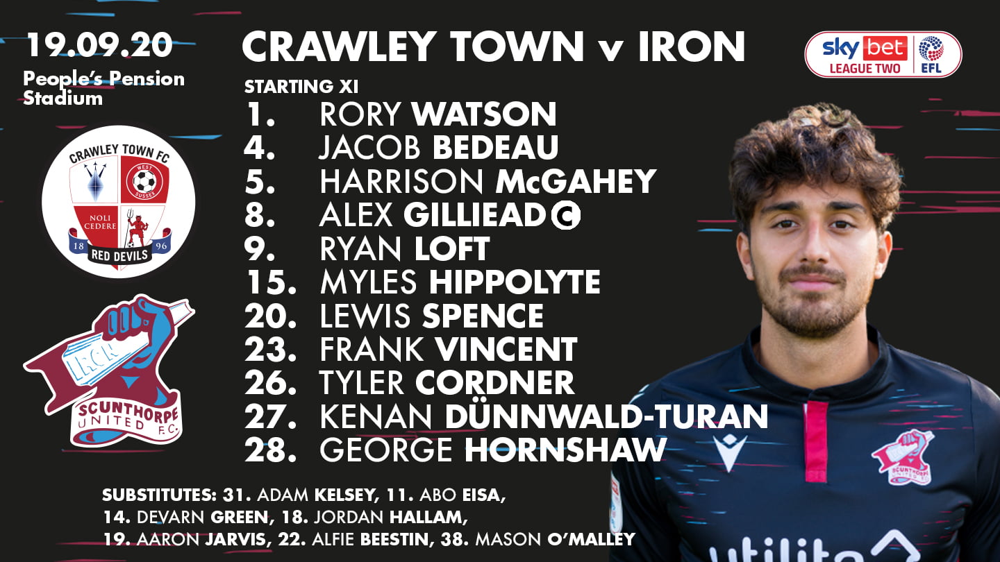 Team news: Crawley Town (A) | Scunthorpe United FC