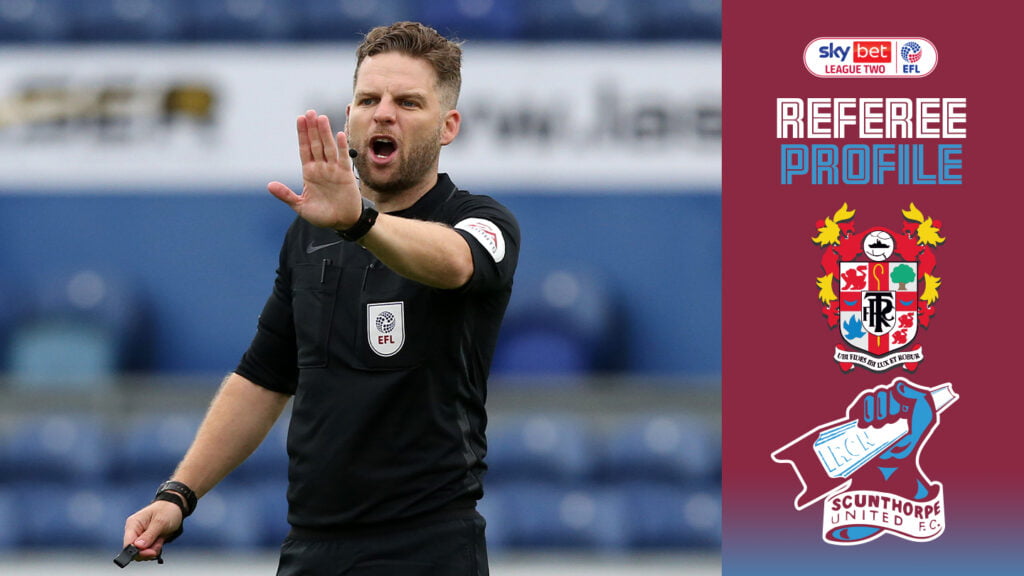 Chris Pollard to referee Tranmere Rovers away clash | Scunthorpe United FC