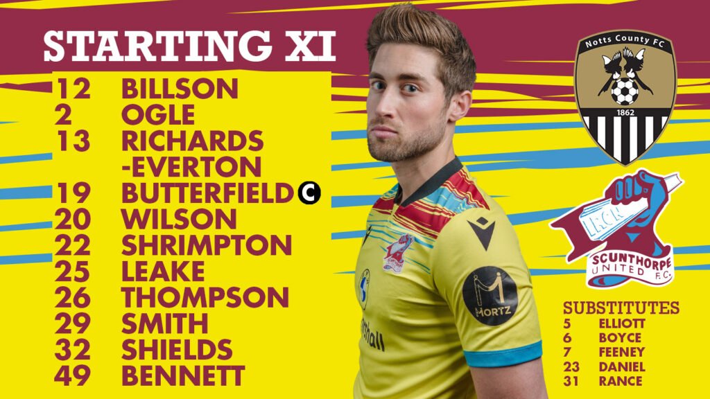 Team news: Notts County (A) | Scunthorpe United FC