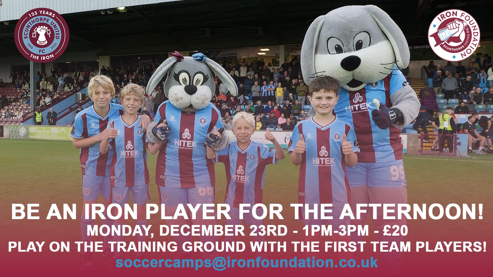 Exclusive pre-Christmas soccer camp with the players at the Attis Arena ...