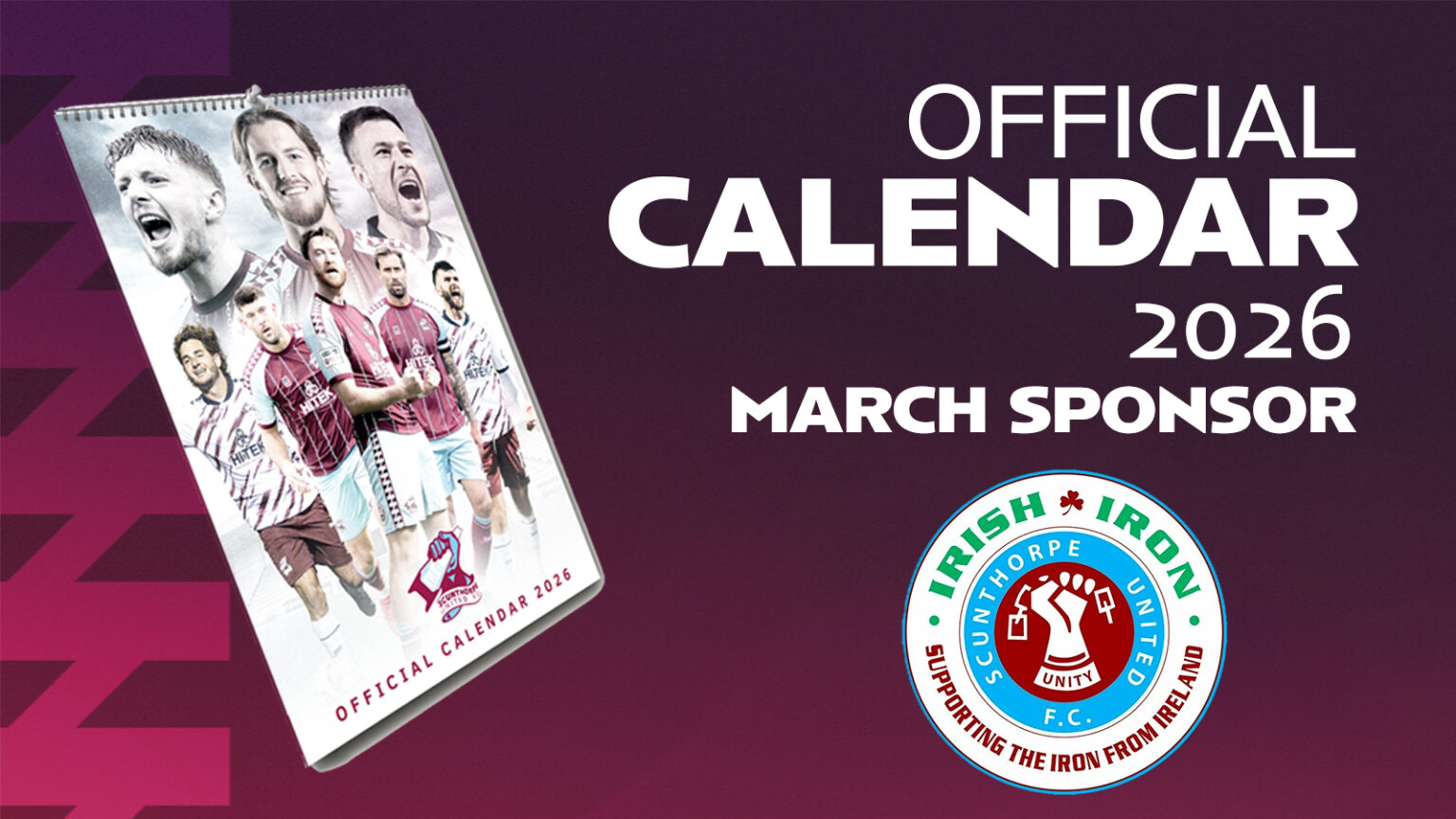 March Calendar Sponsor: Irish Iron | Scunthorpe United FC