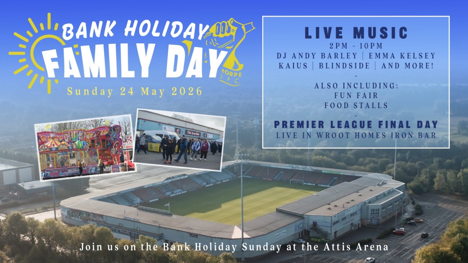 Scunthorpe United announces May Bank Holiday Family Day at the Attis ...